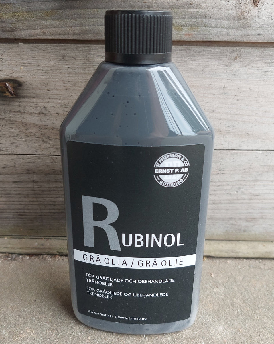 Gråolja, Rubinol, 250 ml – Möbelbiten